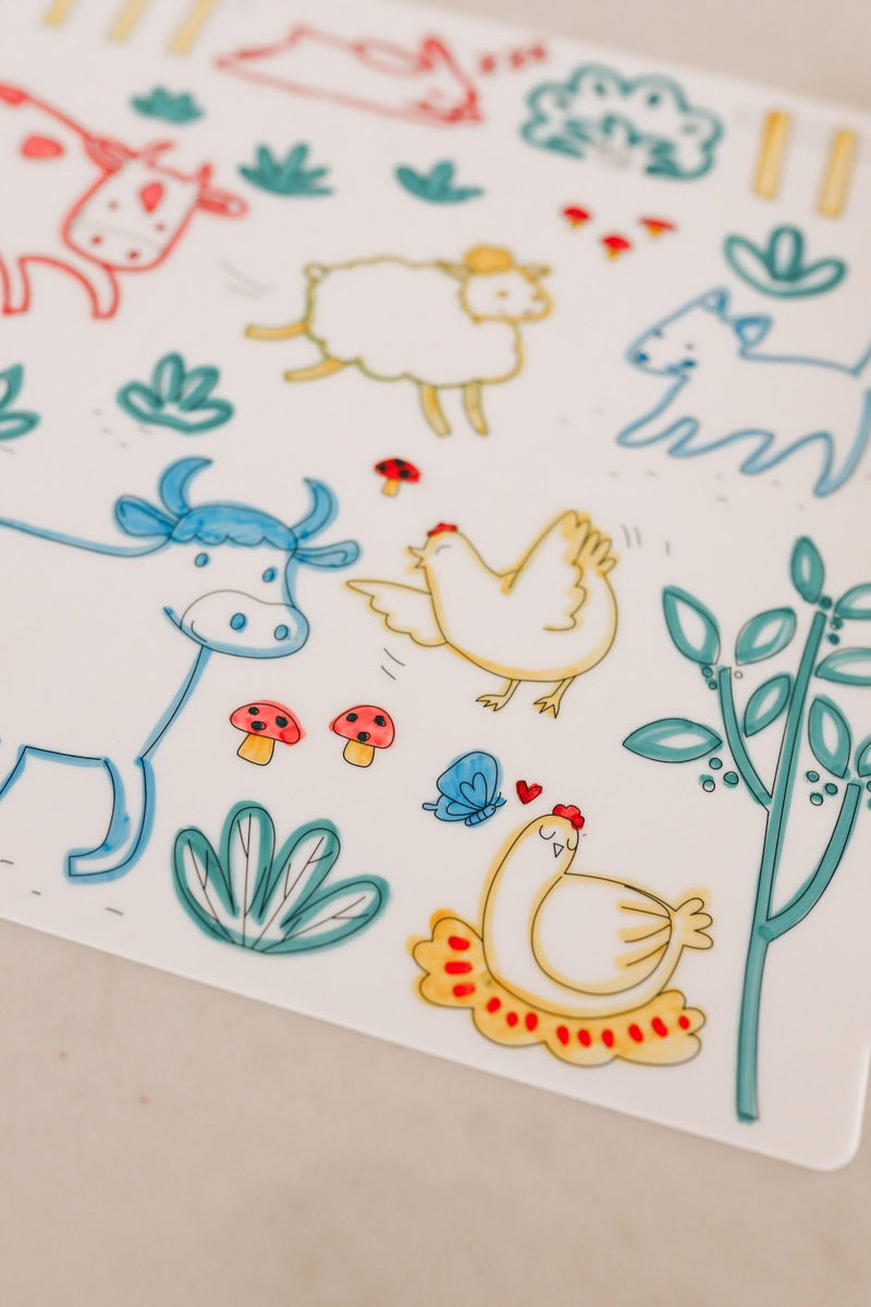 SCRIBBLE MAT - On The Farm – Home With Kids