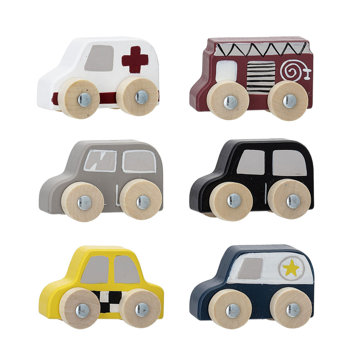 BLOOMINGVILLE MINI - Avin Wooden Toy Cars (Set of 6) – Home With Kids
