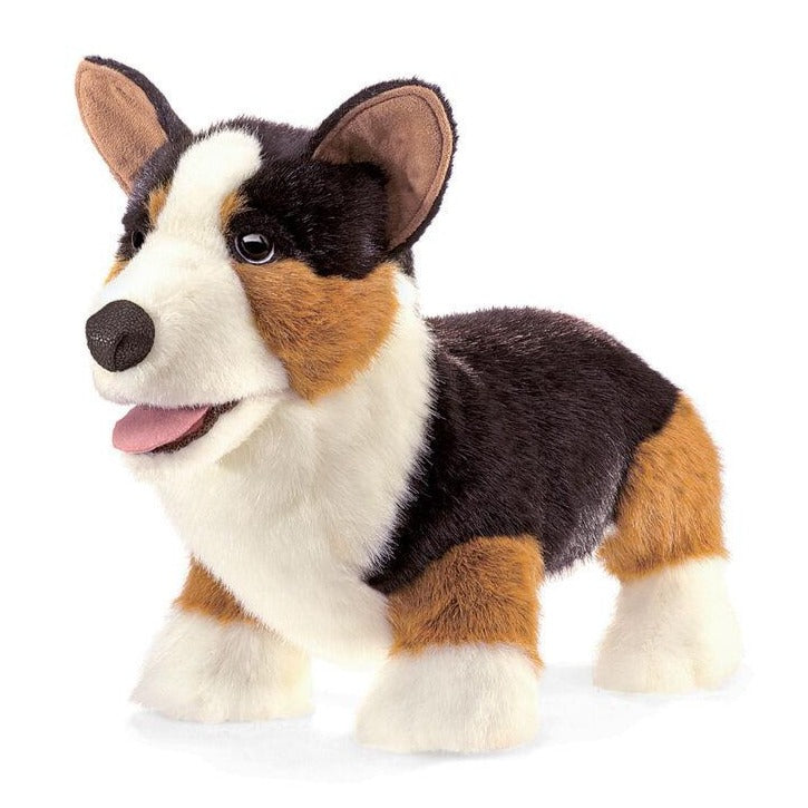 Folkmanis Puppets Corgi Dog Puppet Home With Kids