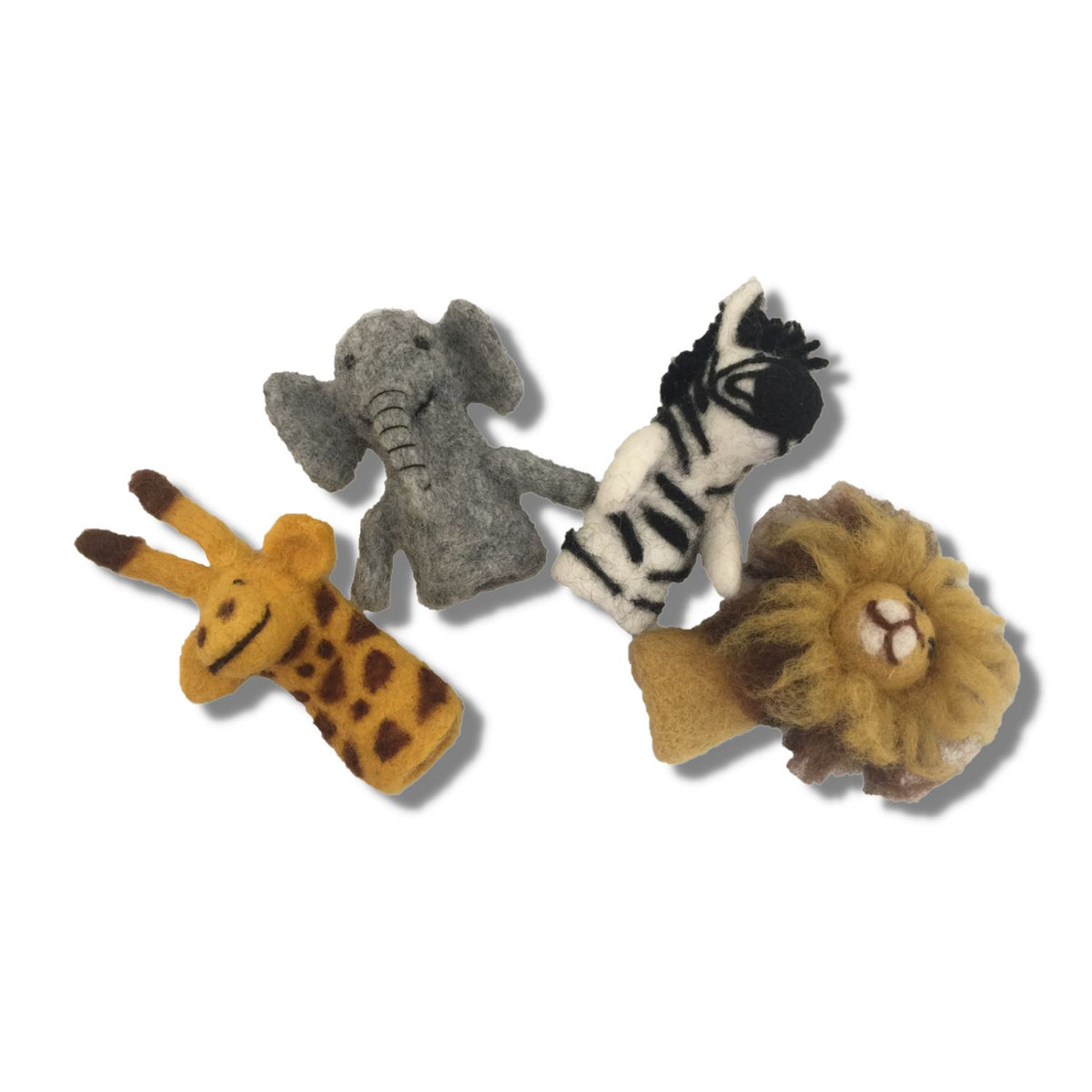 PAPOOSE TOYS - African Animals Finger Puppets - Set of 4 – Home With Kids