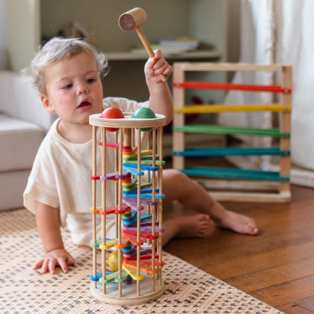 QTOYS - Pound A Ball Tower – Home With Kids