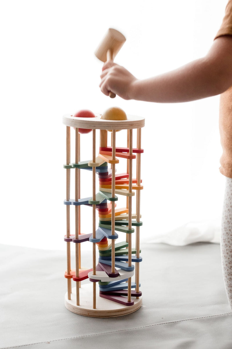 QTOYS - Pound A Ball Tower – Home With Kids