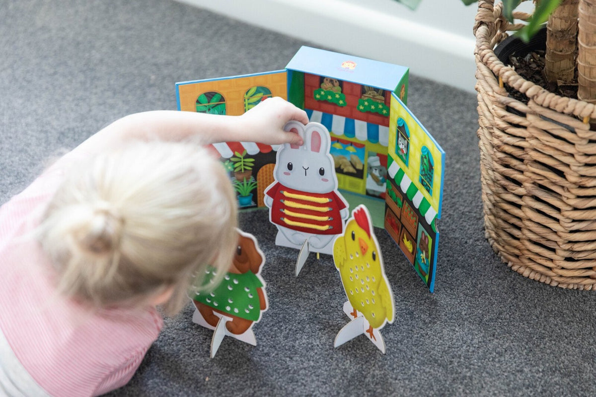 TIGER TRIBE - Lacing Cards Set - Little Market – Home With Kids